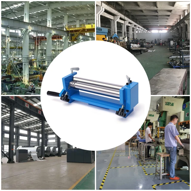 MANUAL SLIP ROLL Rolling Bender Steel Plate Bending Round Machine 300mm ...