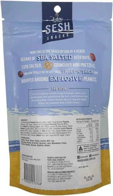 J.C.'S QUALITY FOODS Sesh Snacks Nippers Sweet and Salty Nut Mix $19.80 ...
