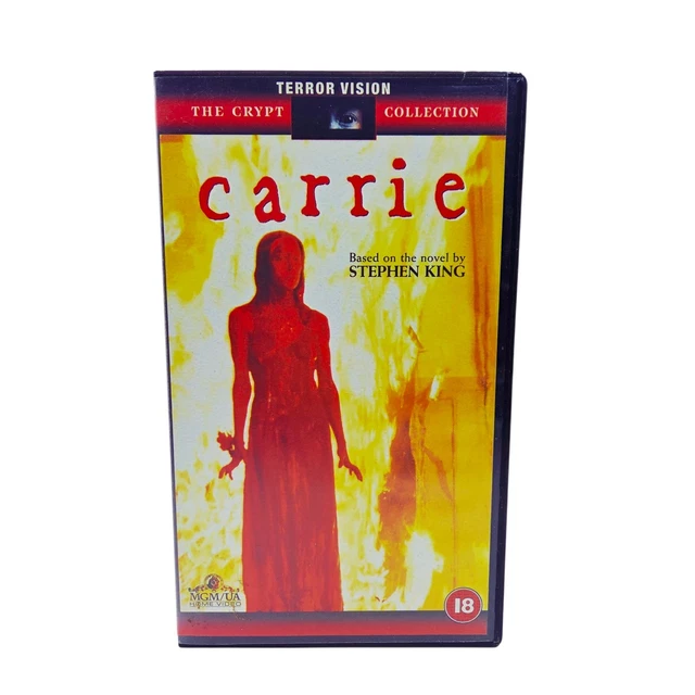 CARRIE VHS VIDEO Tape Stephen King Crypt Collection 1995 Big Box Ex ...