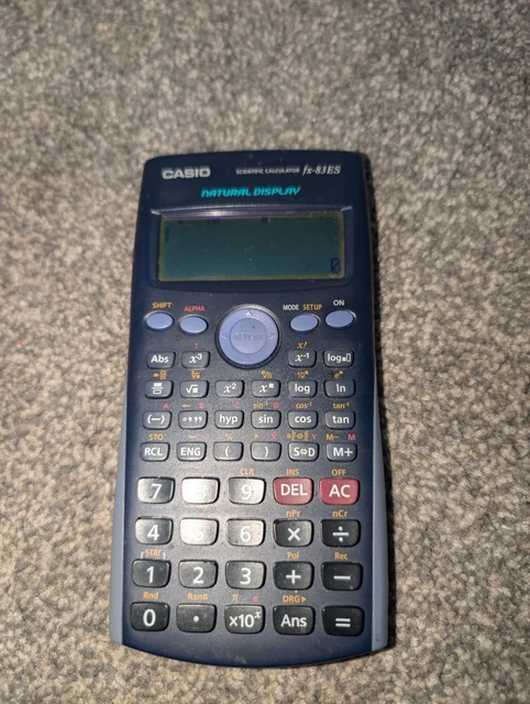 CASIO FX-83ES SCIENTIFIC Calculator - Natural Display - Tested Working ...