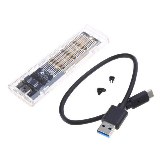 PORTABLE- M.2 SSD Housing USB3.2 TypeC Dual-Mode External-Hard Drive ...