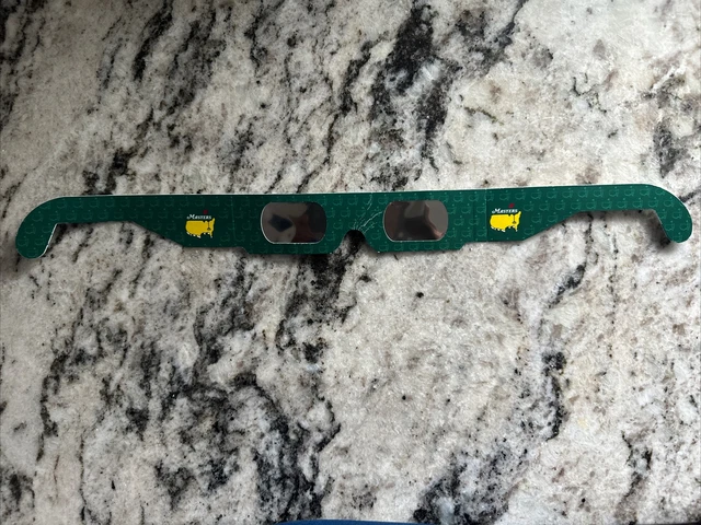 2024 MASTERS GOLF Tournament Solar Eclipse Glasses ISO CE 12312-2 ...
