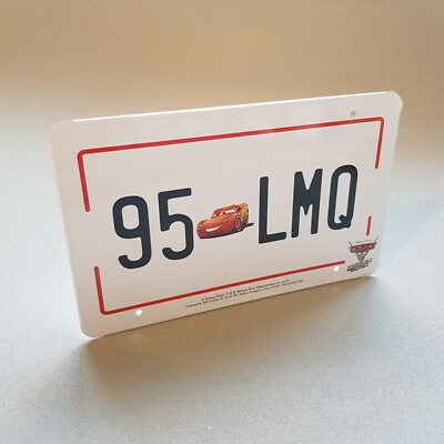 DISNEY PIXAR CARS, Lightning McQueen,Toy License Plate, NEW £7.99 ...