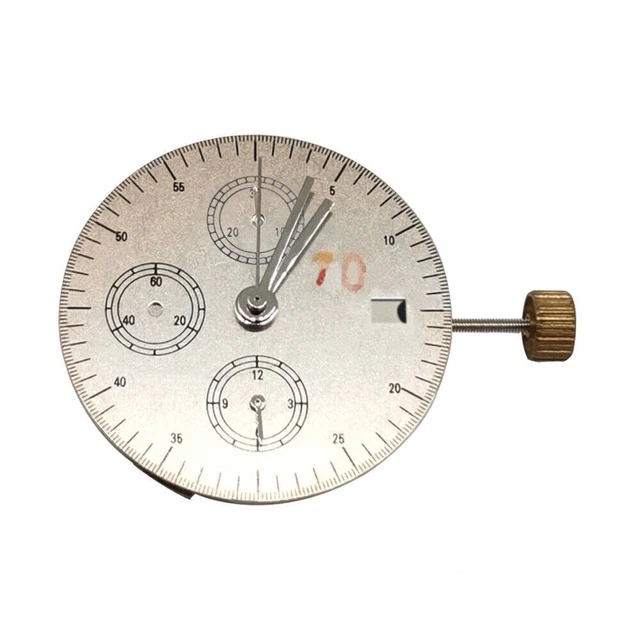 ASIAN 7750 AUTOMATIC Chronograph Movement ETA 7750 Configuration Second ...