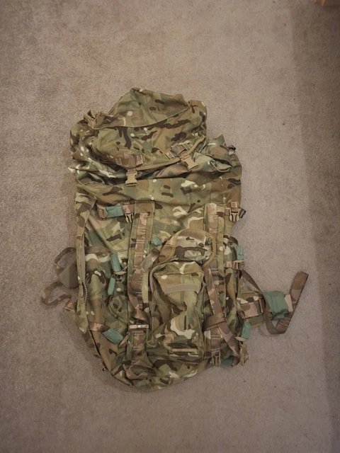 BRITISH ARMY PLCE MTP IRR BERGAN BERGEN 100L RUCKSACK Long back DPM £94 ...