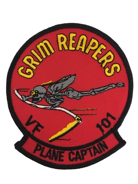 U.S. NAVY AVIATION Tomcat VF101 Grim Reapers Plane Captain cloth ...