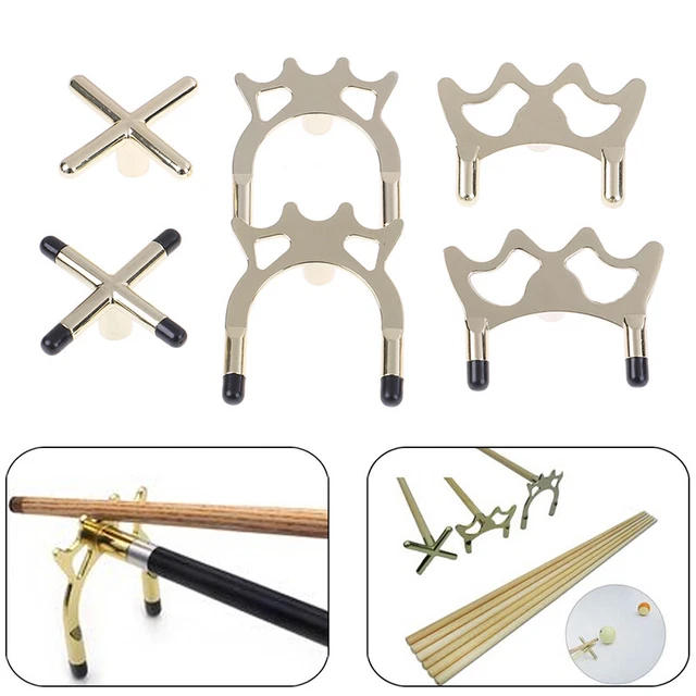 COPPER STICK FRAME Billiards Snooker Pool Cue Rest Bridge Head Holder ...