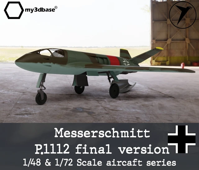 MESSERSCHMITT ME P 1112 1:48 oder 1:72 Bausatz - model kit 3d printed ...