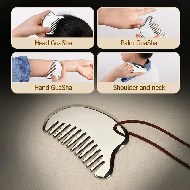 HEAD MASSAGE COMB Portable Head Meridian Comb Head Massage Tool ...