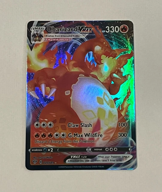 POKÉMON CHARIZARD VMAX 020/189 ITALIAN DARK FLAME NM ITA - Pokemon Card ...