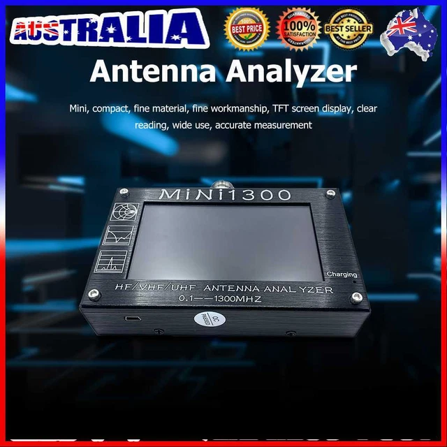 HF/VHF/UHF ANTENNA ANALYZER Numerical Display Analog Chart Aluminum ...