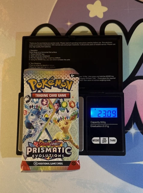 POKÉMON TCG - Prismatic Evolutions Booster Pack - Sealed - HEAVY PACK ...