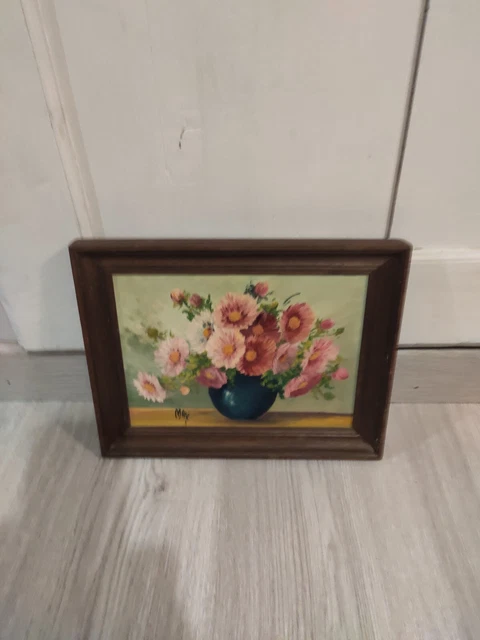 ANCIEN TABLEAU HUILE sur toile signé MAX nature morte EUR 14,00 - PicClick FR