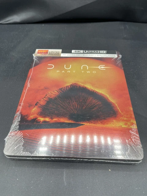 SEALED DUNE PART Two (Steelbook) 4K Ultra HD + Blu-ray + Digital Copy ...