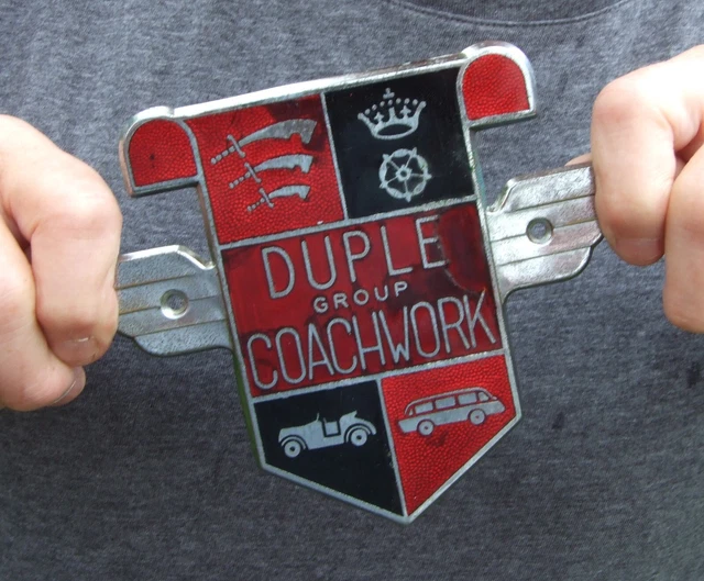 ORIGINAL DUPLE BUS / coach builders radiator badge £30.00 - PicClick UK