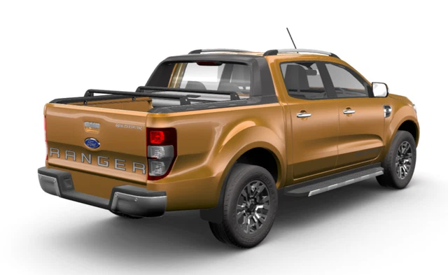 MOUNTAIN TOP ROLL Black Cross Bars- Ford Ranger Wildtrak Genuine Roller ...