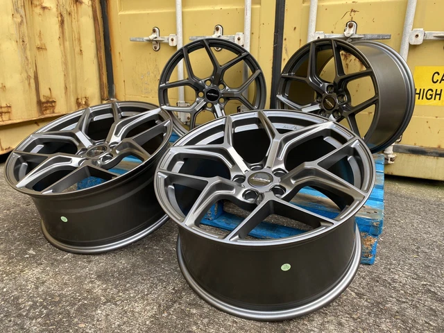 GENUINE ALUWERKS XT2 Concave Vw T6 Sportline Alloy Wheels 19" Gunmetal ...