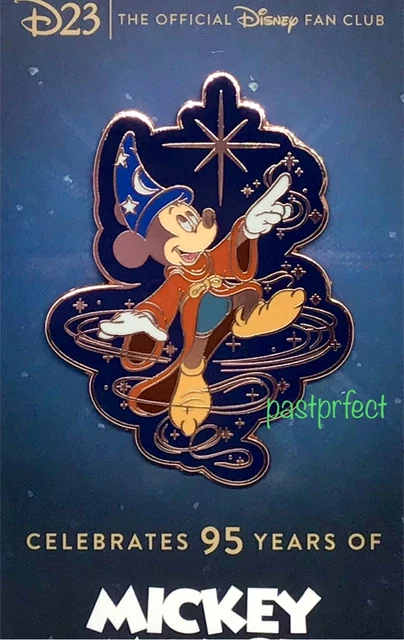 DISNEY LE 1928 Pin D23 95 Years of Mickey Mouse Sorcerer 3” Jumbo 100 ...