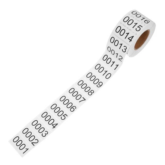 SERIAL NUMBER STICKER Adhesive Numbers Inventory Stickers Labels £12.48 ...