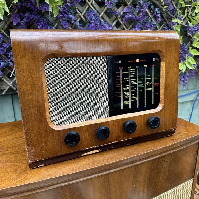 PYE CAMBRIDGE ENGLAND Vintage Wooden Valve Radio £79.95 - PicClick UK