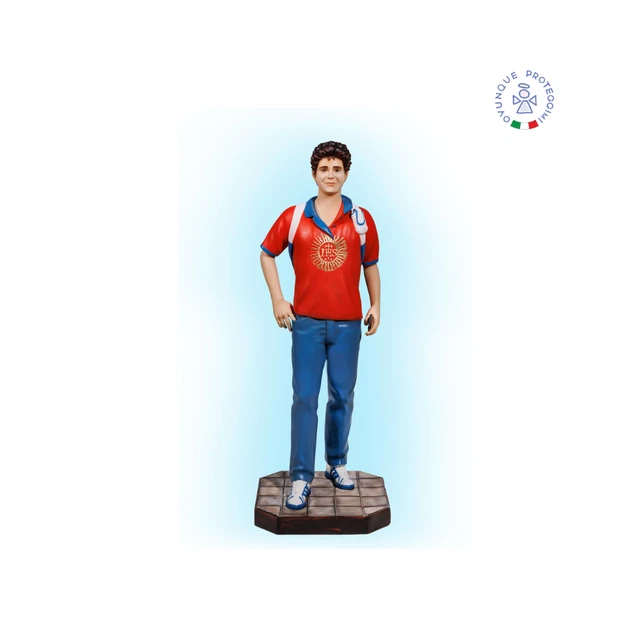 STATUE DE CARLO Acutis CM 100 IN Résine Colorata. 39.37'' Saint EUR 1. ...