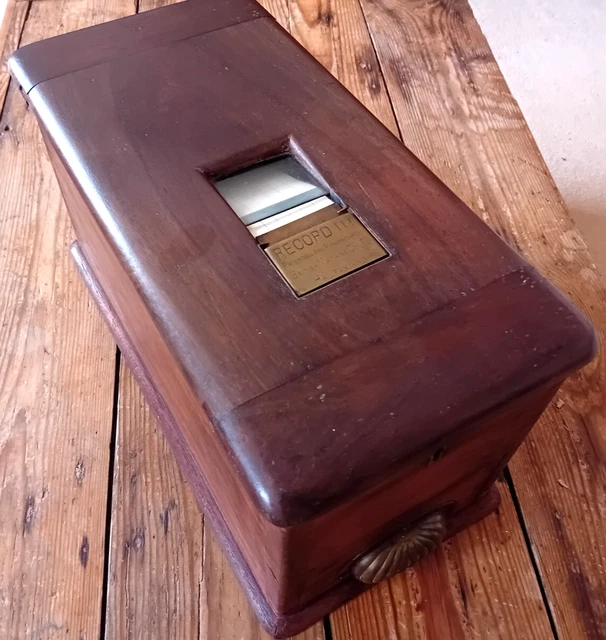UNUSUAL VINTAGE ANTIQUE Cash Register Till Wooden British Machine Co ...