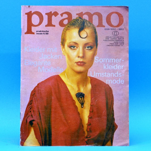 DDR PRAMO 6 1980 Praktische Mode Schnittmuster Elegante Kleider Jacken ...