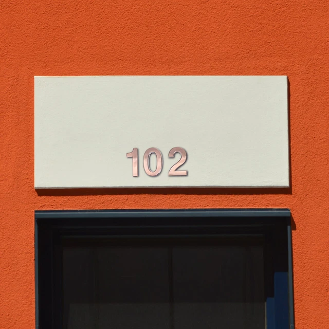 BRONZE HOUSE NUMBERS for outside Street Mailbox Distance Visible Door £ ...