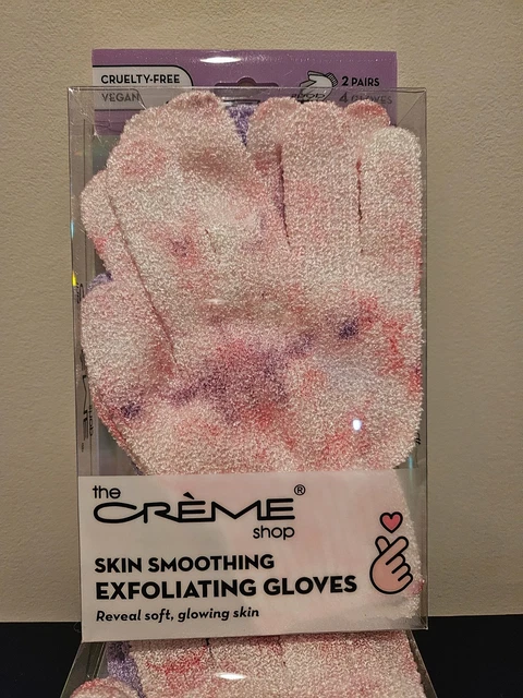 THE CRÈME SHOP Skin Smoothing Exfoliating Gloves – Set of 2 Pairs $10. ...