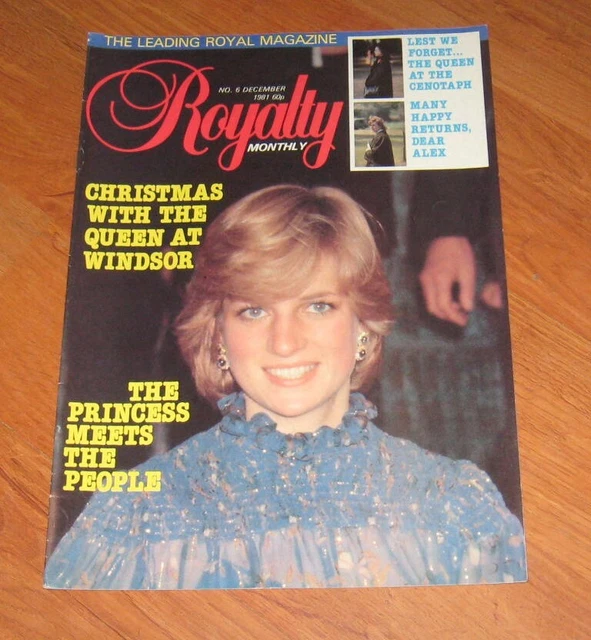 ROYALTY MONTHLY MAGAZINE Vol 1 #6 December 1981 Princess Diana $16.00 ...