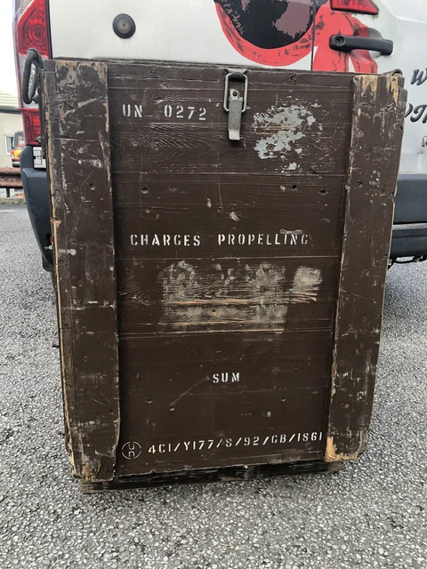 MILITARY AMMO BOMB Shell Storage Wooden Box / Crate Army Forces. Tool ...