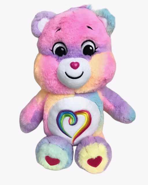 CARE BEARS RAINBOW Pink Colours Soft Stuffed Toy Plush Collectibles £12 ...