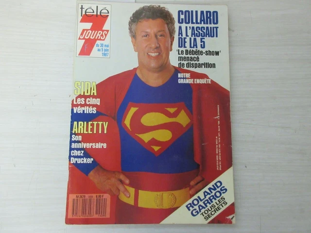 TELE 7 JOURS 1409 05.1987 COLLARO ARLETTY Les SOEURS BRONTE HAYWORTH ...