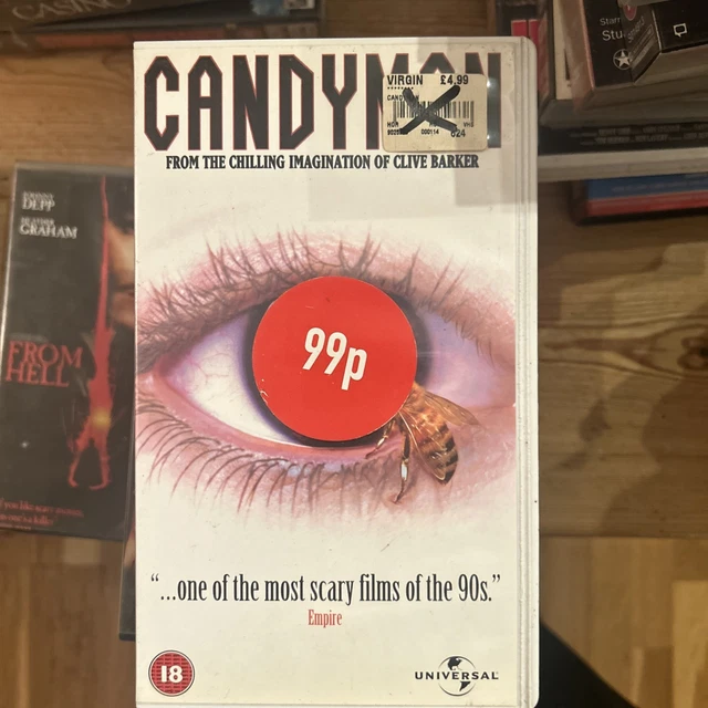 CANDYMAN VHS - Pal Uk Video 90'S Horror Rare White Artwork Version £10. ...