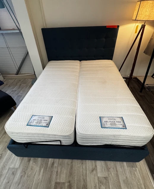 KINGSIZE HUGEL ADJUSTABLE Stratton with Gel Flex 1000 mattresses £1,000 ...