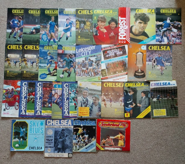 ASSORTED VINTAGE CHELSEA Football Programmes 1980s / Collectible (B1957 ...