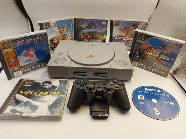 SONY PLAYSTATION 1 PS1 console Bundle Restored 7X Games & Wireless ...