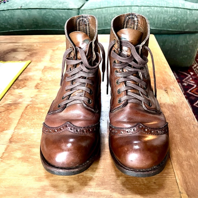 RED WING BROGUE Ranger #8128 Velva Retan leather Size UK 7.5 £156.70 ...