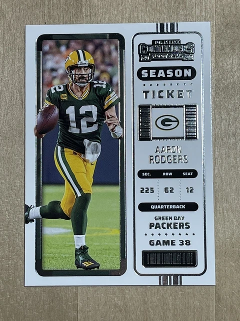 CARTE DE FOOTBALL 2022 Green Bay Packers Aaron Rodgers Panini ...