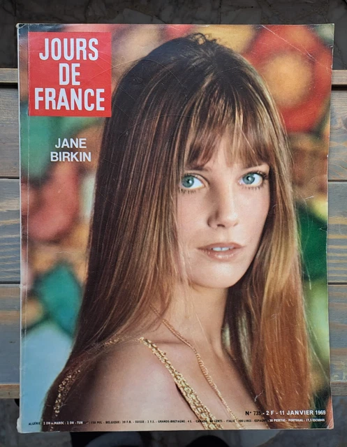 JOURS DE FRANCE N° 735 11/01/69 Jane Birkin-Serge Gainsbourg EUR 6,00 ...