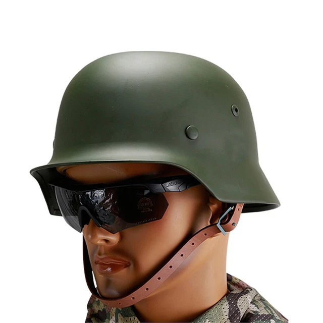 WWII GERMAN ELITE M35 Helmet Stahlhelm Steel E8 Combat Retro Replica ...