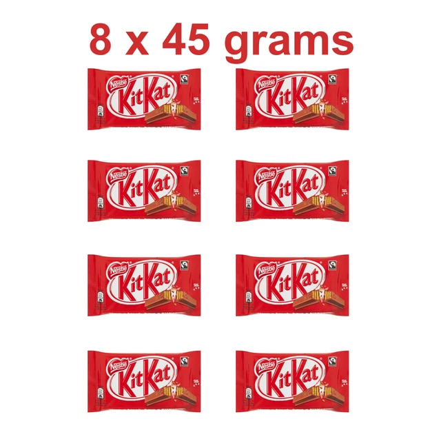 8 X KIT KAT Original Chocolate Bars Candy Sweets 41.5g 1.46oz £25.15 ...