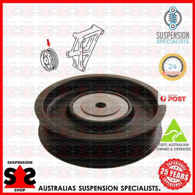DEFLECTION/GUIDE PULLEY, V-RIBBED Belt Suit TOYOTA LandCruiser Prado 4. ...