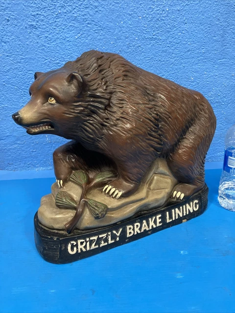 RARE 1930’S ORIGINAL Grizzly Brake Lining Store Counter Top Display ...