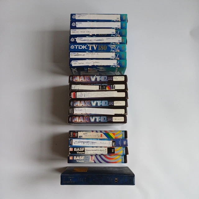 18 RECORDABLE VHS Tapes - Individual photos of each tape £6.99 ...