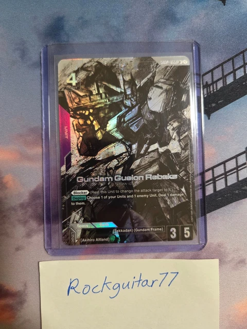 GUNDAM CARD GAME - Gundam Gusion Rebake (LR+) - Alt Art GD02-055 ...