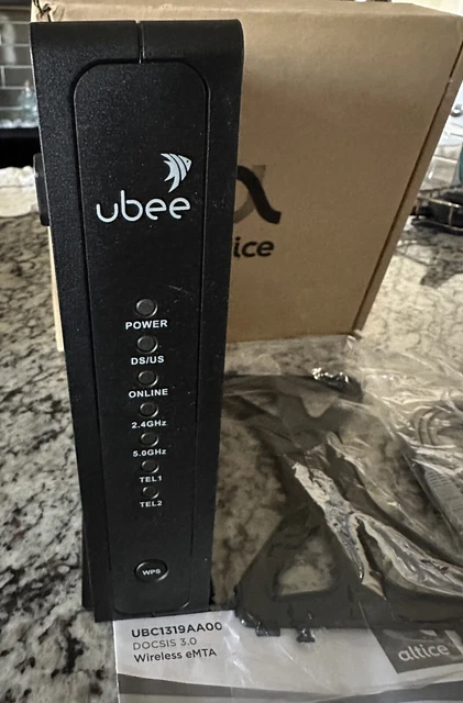 ALTICE WIRELESS EMTA UBC 1319AA00 Modem DOCSIS 3.0 UBEE $19.00 - PicClick