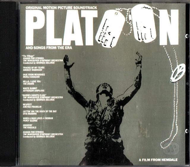 PLATOON CD BOF OST movie soundtrack (The Doors,Redding,Sledge,Franklin ...