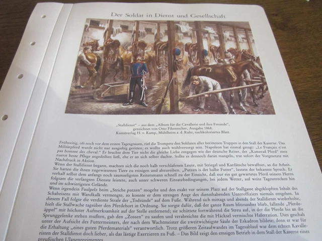 DEUTSCHES MILITÄR ARCHIV 2 der Soldat 2032 Stalldienst 1868 EUR 6,25 ...