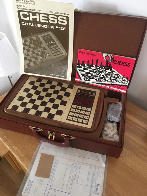VINTAGE ELECTRONIC CHESS Set With Case From Harrods £100.00 - PicClick UK